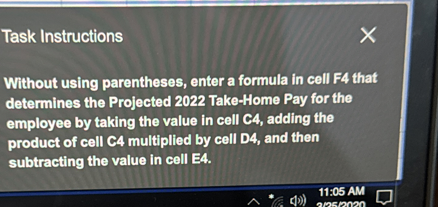 Solved Task InstructionsWithout using parentheses, enter a | Chegg.com