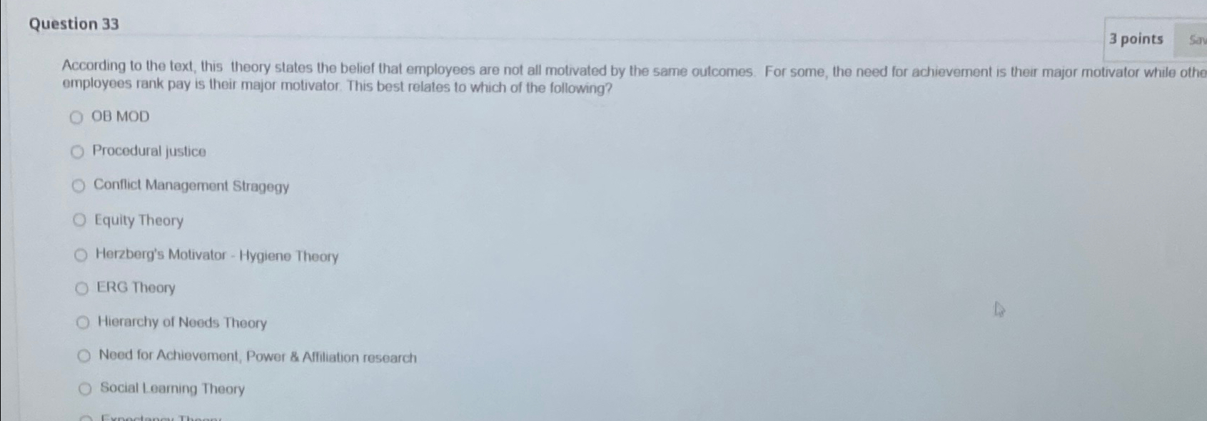 Solved Question 333 ﻿pointsAccording to the text, this | Chegg.com