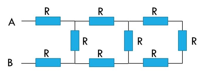 Solved Find the equivalent resistance of the ’ladder’ of | Chegg.com