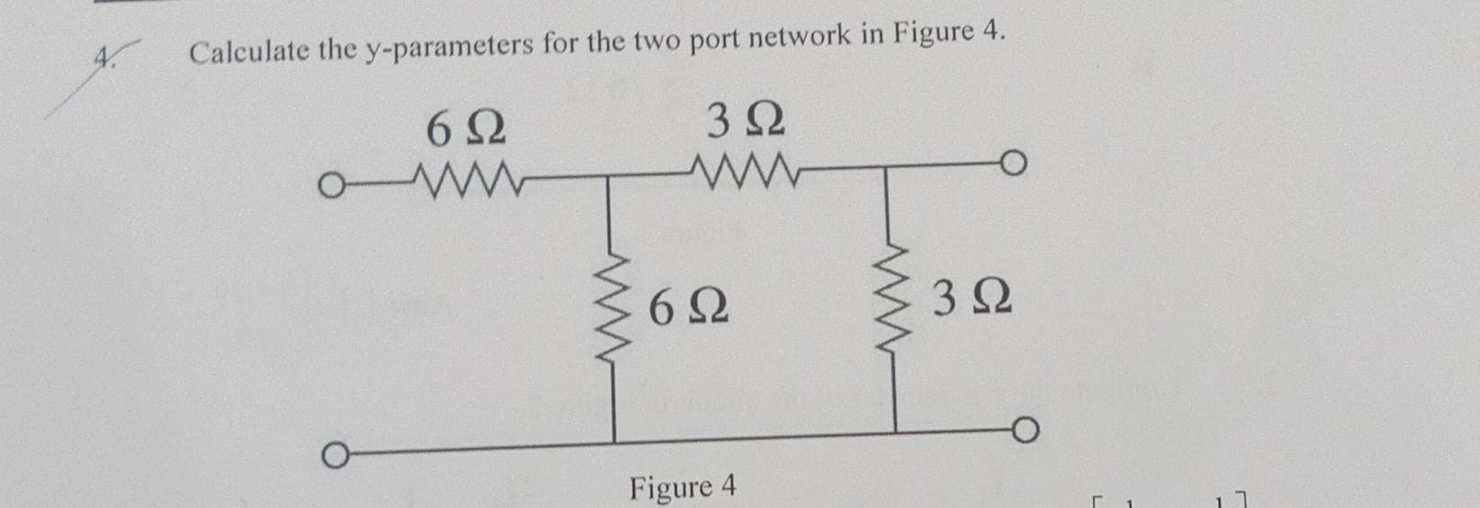 Solved Calculate the y-parameters for the two port network | Chegg.com