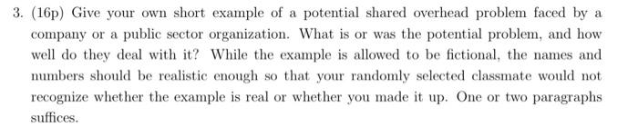 Solved 3. (16p) Give your own short example of a potential | Chegg.com