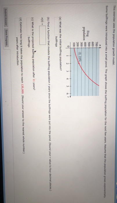 Solved This exercise uses the population growth model. Some | Chegg.com