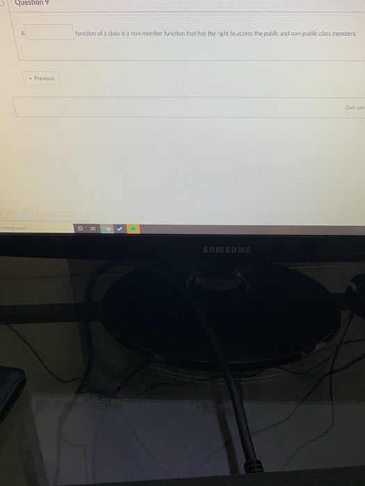 Solved Question function of a class is a non-member function | Chegg.com