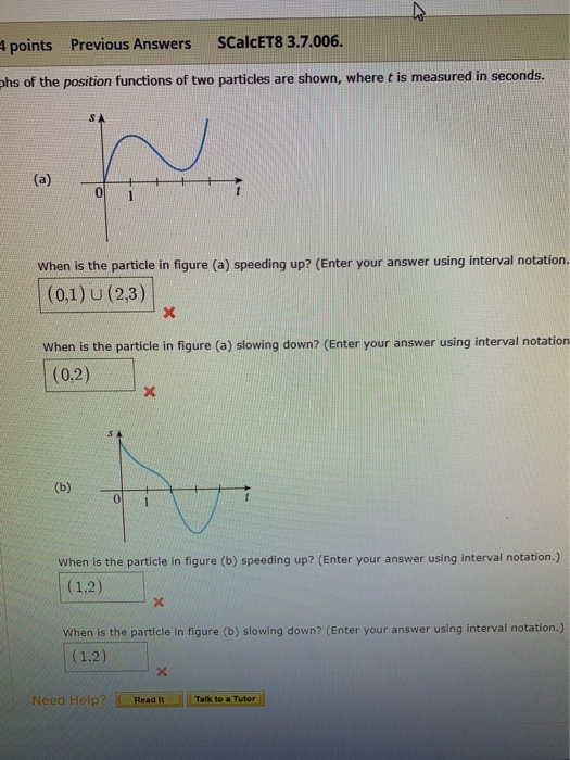 Solved points Previous Answers SCalcET8 3.7.006. phs of the | Chegg.com