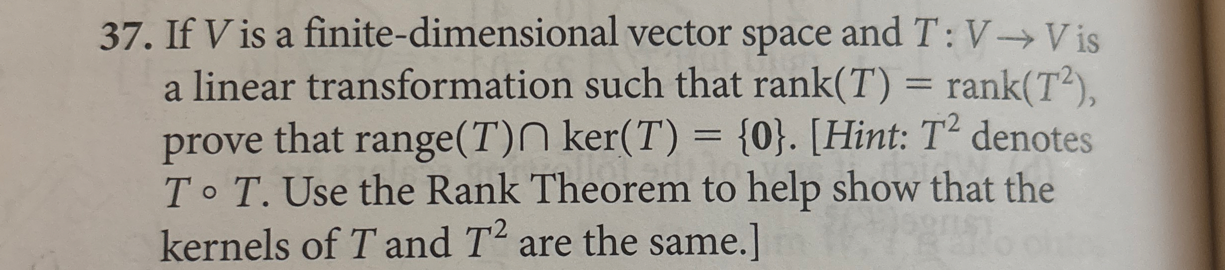 [Solved]: If V is a finite-dimensional vector space and T:V-