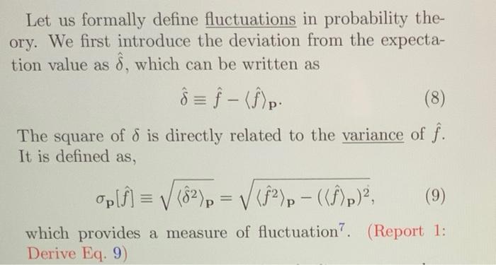 Solved Let us formally define fluctuations in probability | Chegg.com