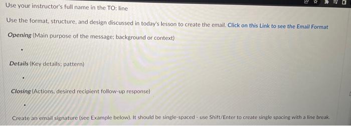 Part 1: Email Format-Practice Exercise Scenario You | Chegg.com