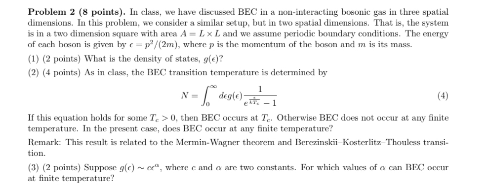 Solved by an EXPERT Problem 2 (8 ﻿points). ﻿In class, we have discussed | Chegg.com