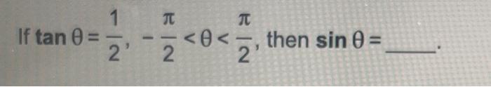 Solved TT TU 1 If tan = 2'