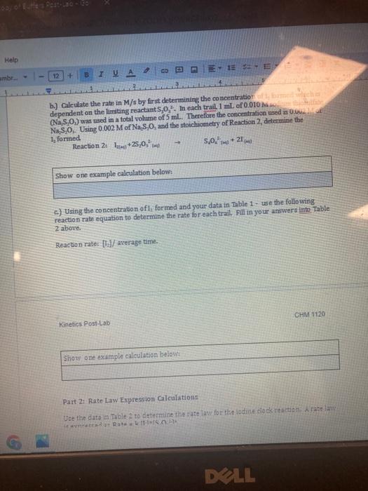 Equipment and Reagents - 0.22M potassium iodide ( KI) | Chegg.com