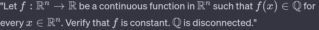 Solved "Let f:Rn→R ﻿be a continuous function in Rn ﻿such | Chegg.com