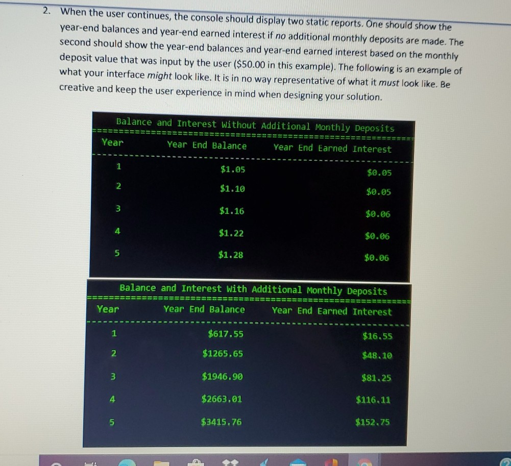 Solved C Directions Review The Airgead Banking App