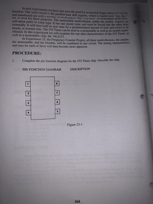 EXPERIMENT 23 MULTIVIBRATORS OBJECTIVES: U Construct | Chegg.com