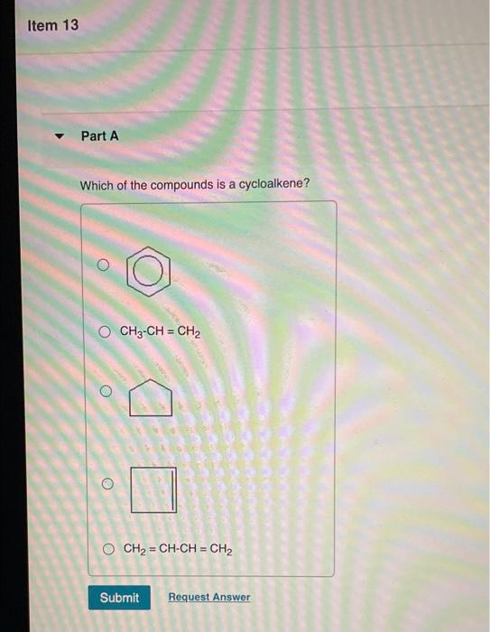 Solved Item 11 Part A The following structure is an example | Chegg.com