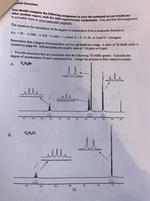 Solved need A & B, please include correct structure matching | Chegg.com