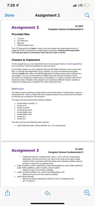 Introduction Assignment 2 CS1027 Provided files - | Chegg.com