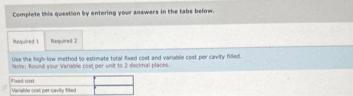 Solved M5-10 (Algo) Estimating Cost Behavior Using High-Low | Chegg.com