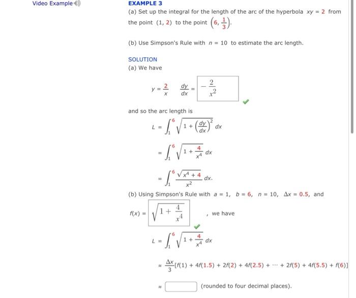 Solved (a) Set up the integral for the length of the arc of | Chegg.com