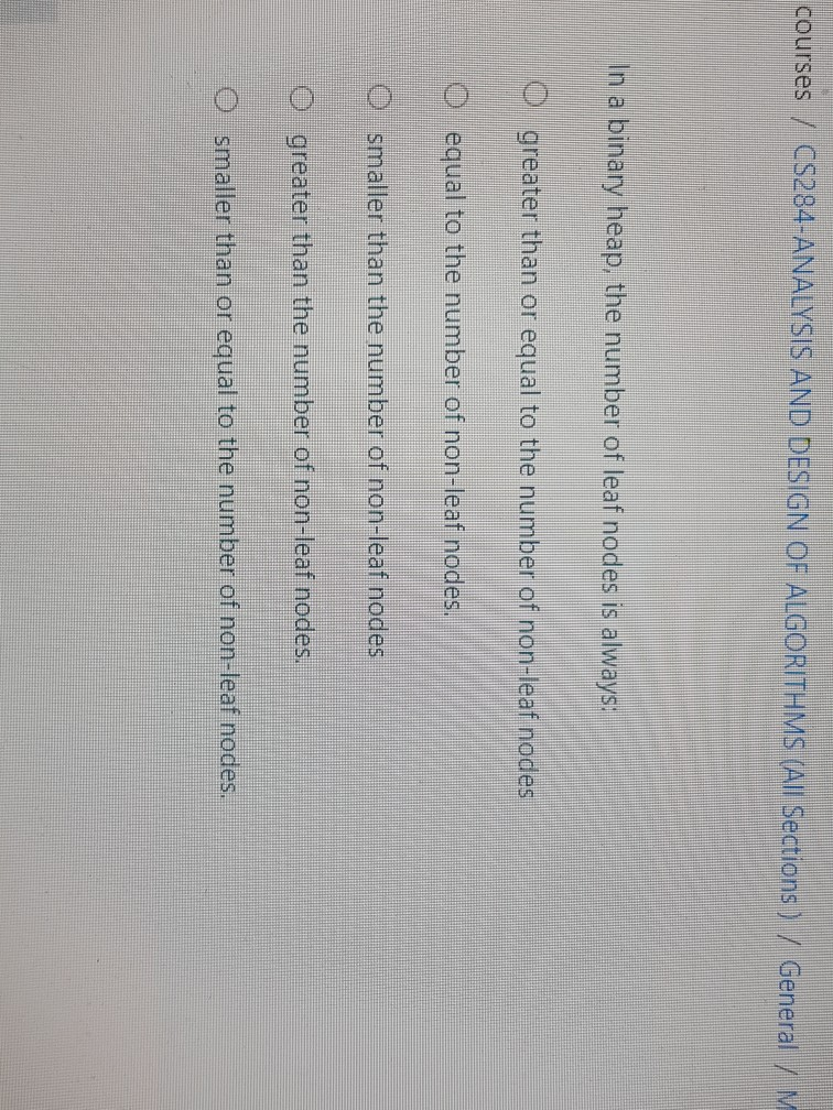 Solved courses / CS284-ANALYSIS AND DESIGN OF ALGORITHMS | Chegg.com