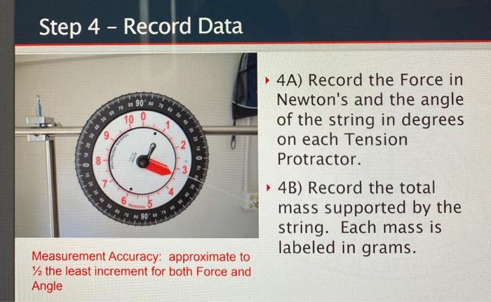 Solved Step 1 - Zeroing the Force Scale 2 1A) Allow the | Chegg.com
