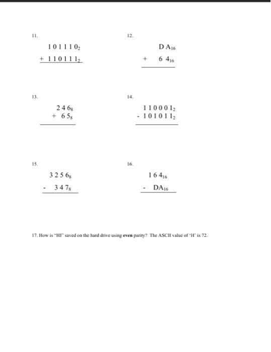 1. Computers operate using the base-2 numbering | Chegg.com