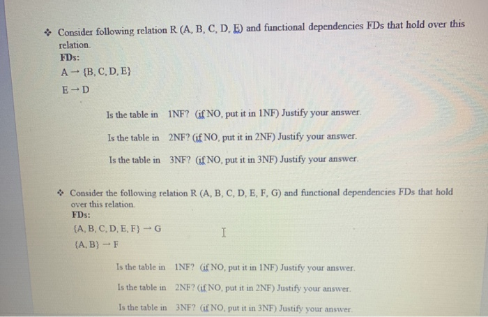Solved Exercise 3 Consider the following questions where you | Chegg.com