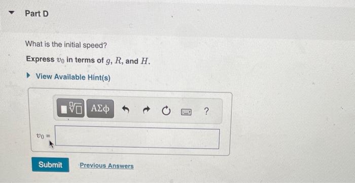 Solved A projectile is fired with speed v0 at an angle θ | Chegg.com