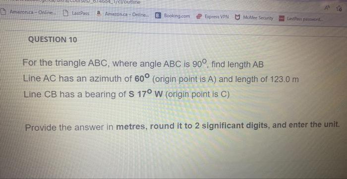 Solved For the triangle ABC, where angle ABC is 90∘, find | Chegg.com