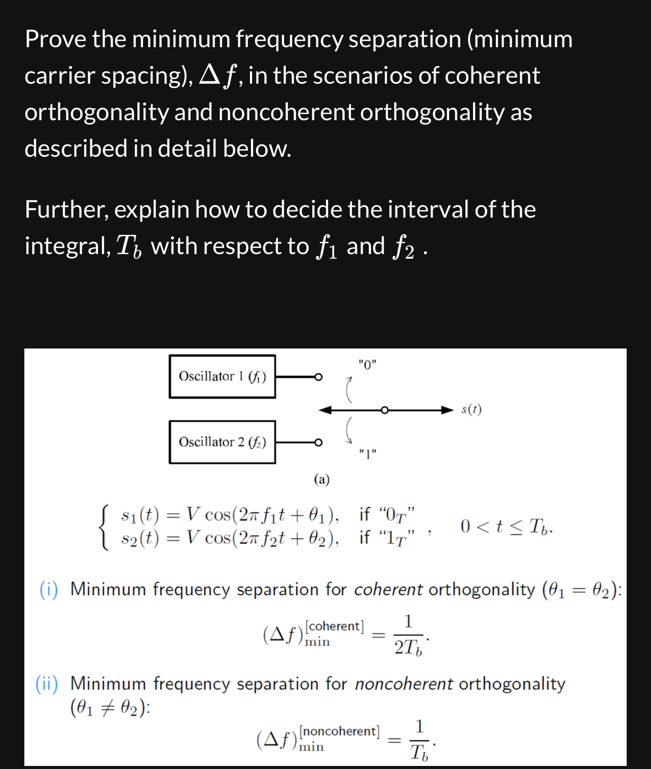 Solved Prove the minimum frequency separation (minimum | Chegg.com