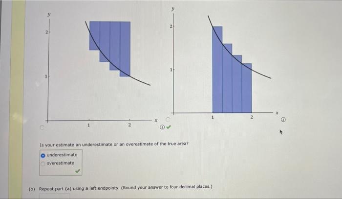 Solved Unless specified, all approximating rectangles are | Chegg.com