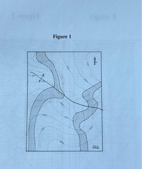Solved Figure 1: (The contours are in meters and the beds | Chegg.com