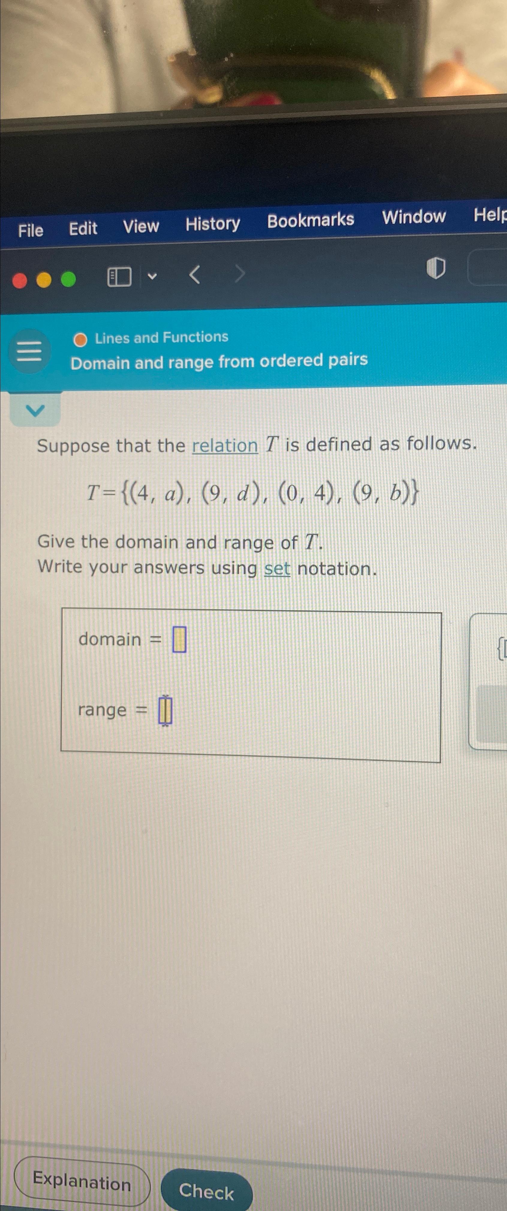 FileEditViewHistoryBookmarksWindowHelpLines and | Chegg.com