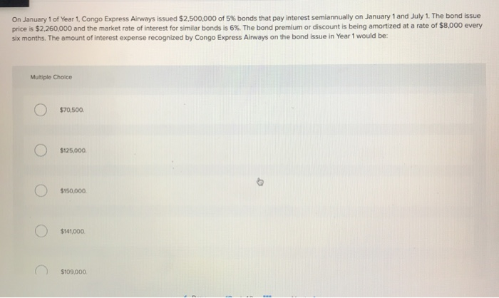 Solved On January 1 of Year 1, Congo Express Airways issued | Chegg.com