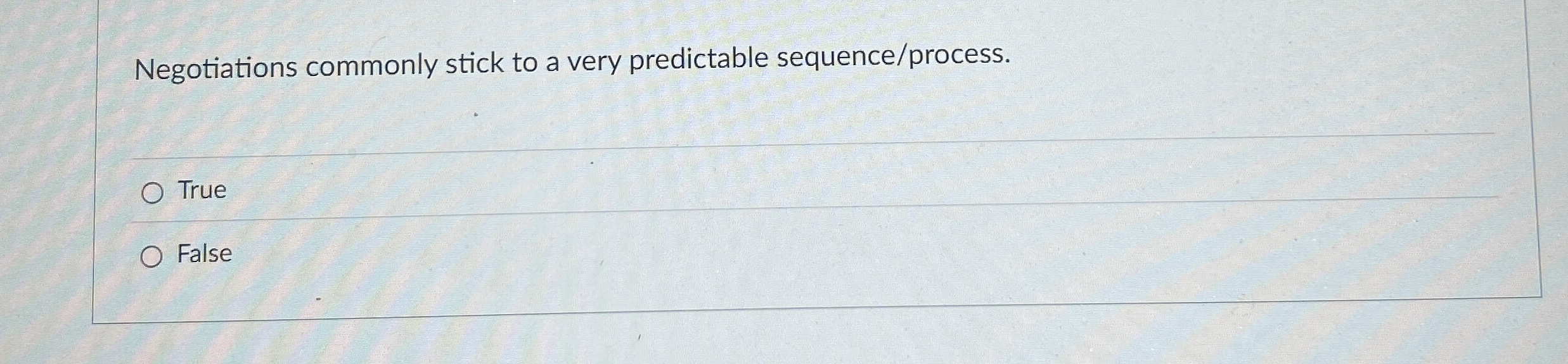 Solved Negotiations commonly stick to a very predictable | Chegg.com