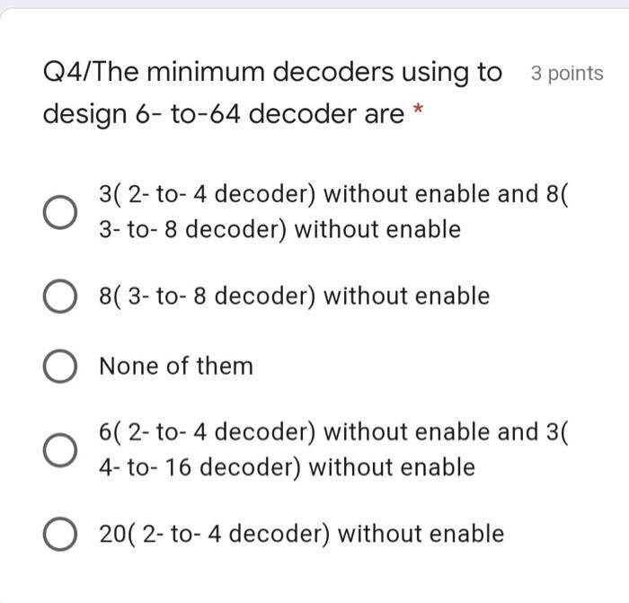 Solved 3 points Q1/To Design parallel adder to add 5 numbers | Chegg.com