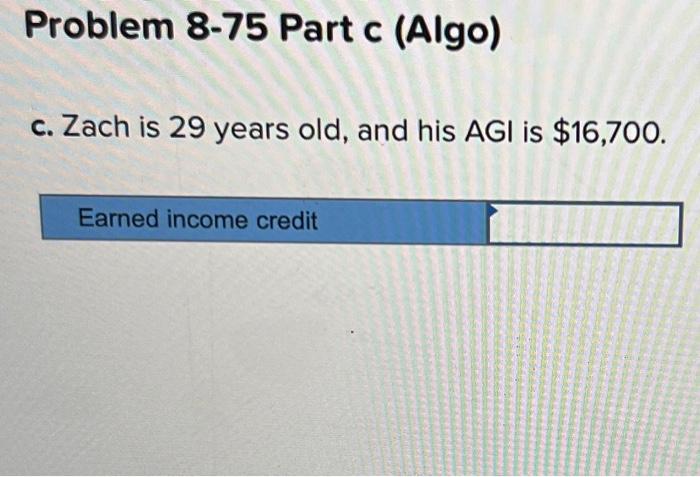 Solved Required information Problem 8-75 (LO 8-4) (Algo) | Chegg.com