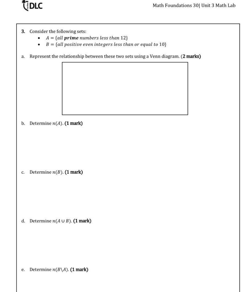 Solved ŪDLCMath Foundations 30| ﻿Unit 3 ﻿Math Lab3. | Chegg.com