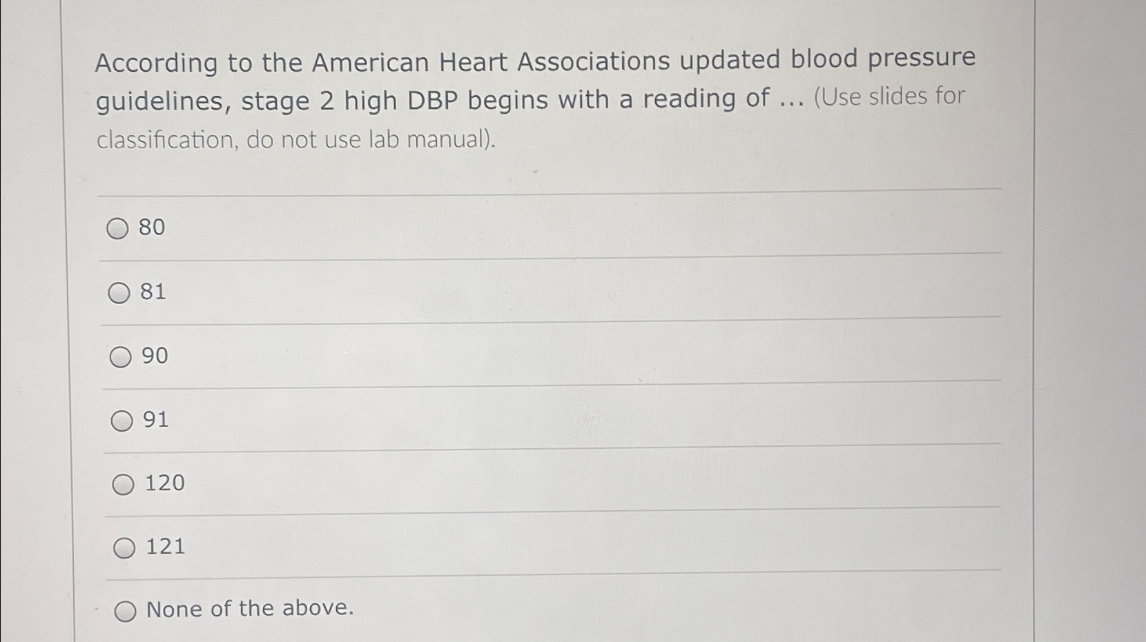 Solved According to the American Heart Associations updated | Chegg.com