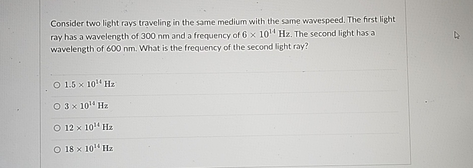 Solved Consider two light rays traveling in the same medium | Chegg.com