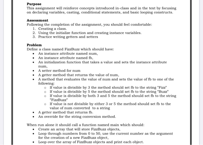 Solved Purpose This assignment will reinforce concepts | Chegg.com