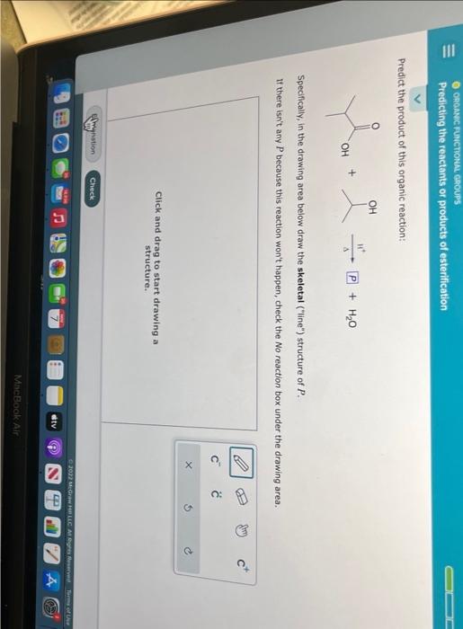 Solved Predict the product of this organic reaction: | Chegg.com
