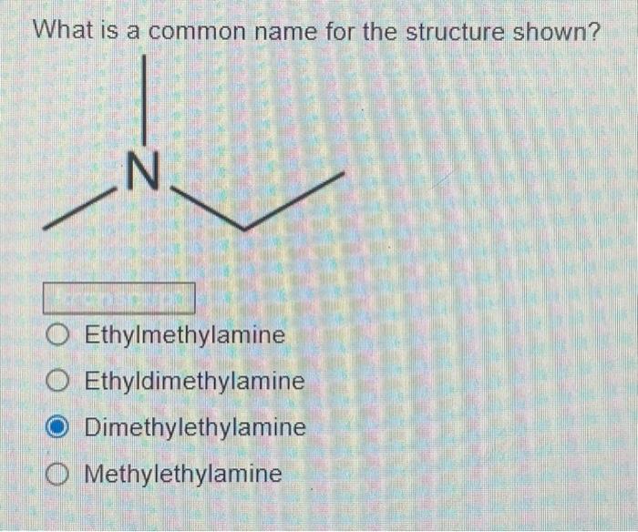 Solved What is a common name for the structure shown? | Chegg.com