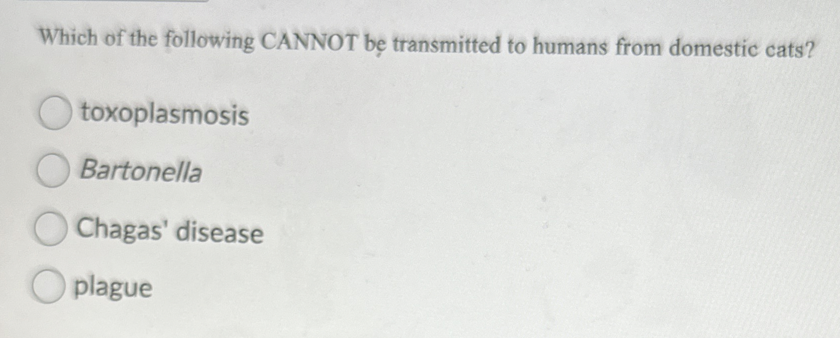 High Quality SOLUTION Which of the following CANNOT be transmitted to ...