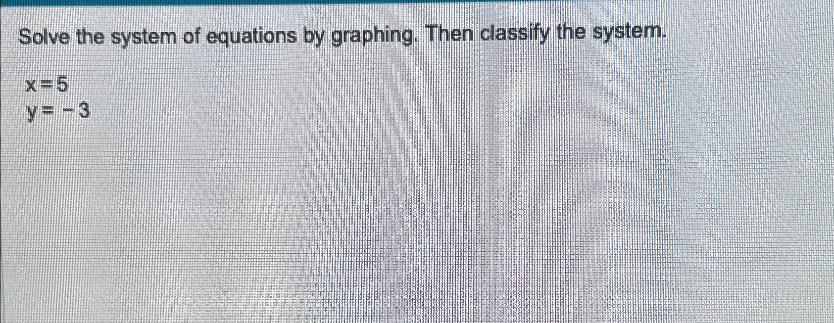 Solved Solve the system of equations by graphing. Then | Chegg.com