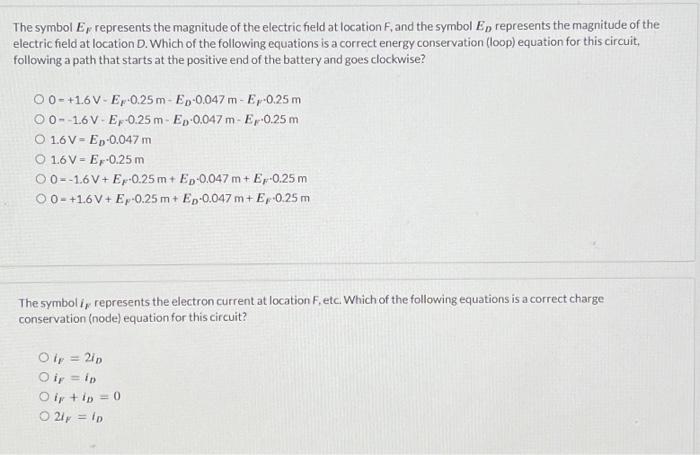 Solved The circuit shown above consists of a single battery, | Chegg.com