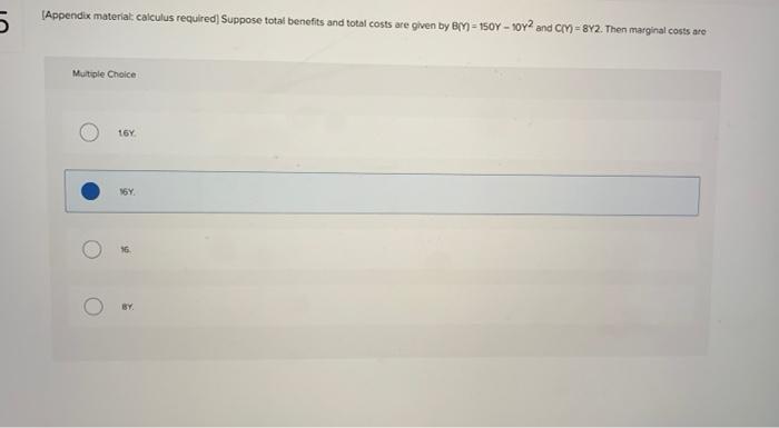 Solved Appendix materiat calculus required! Suppose total | Chegg.com Solved Appendix materiat calculus required! Suppose total | Chegg.com