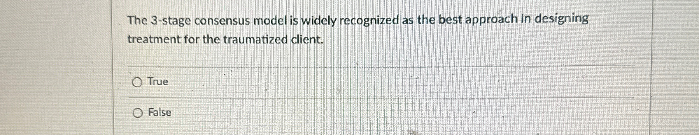 Solved The 3-stage consensus model is widely recognized as | Chegg.com