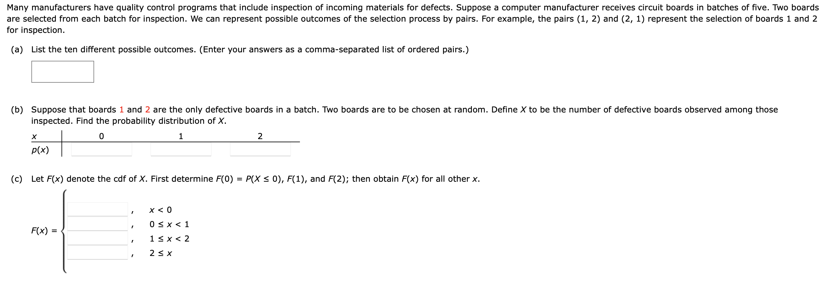 Solved Many manufacturers have quality control programs that | Chegg.com