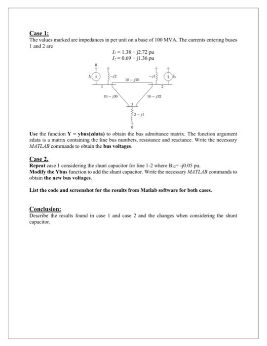 Solved EXPERIMENT - 1 Formation of Bus Admittance Matrix | Chegg.com Solved EXPERIMENT - 1 Formation of Bus Admittance Matrix | Chegg.com