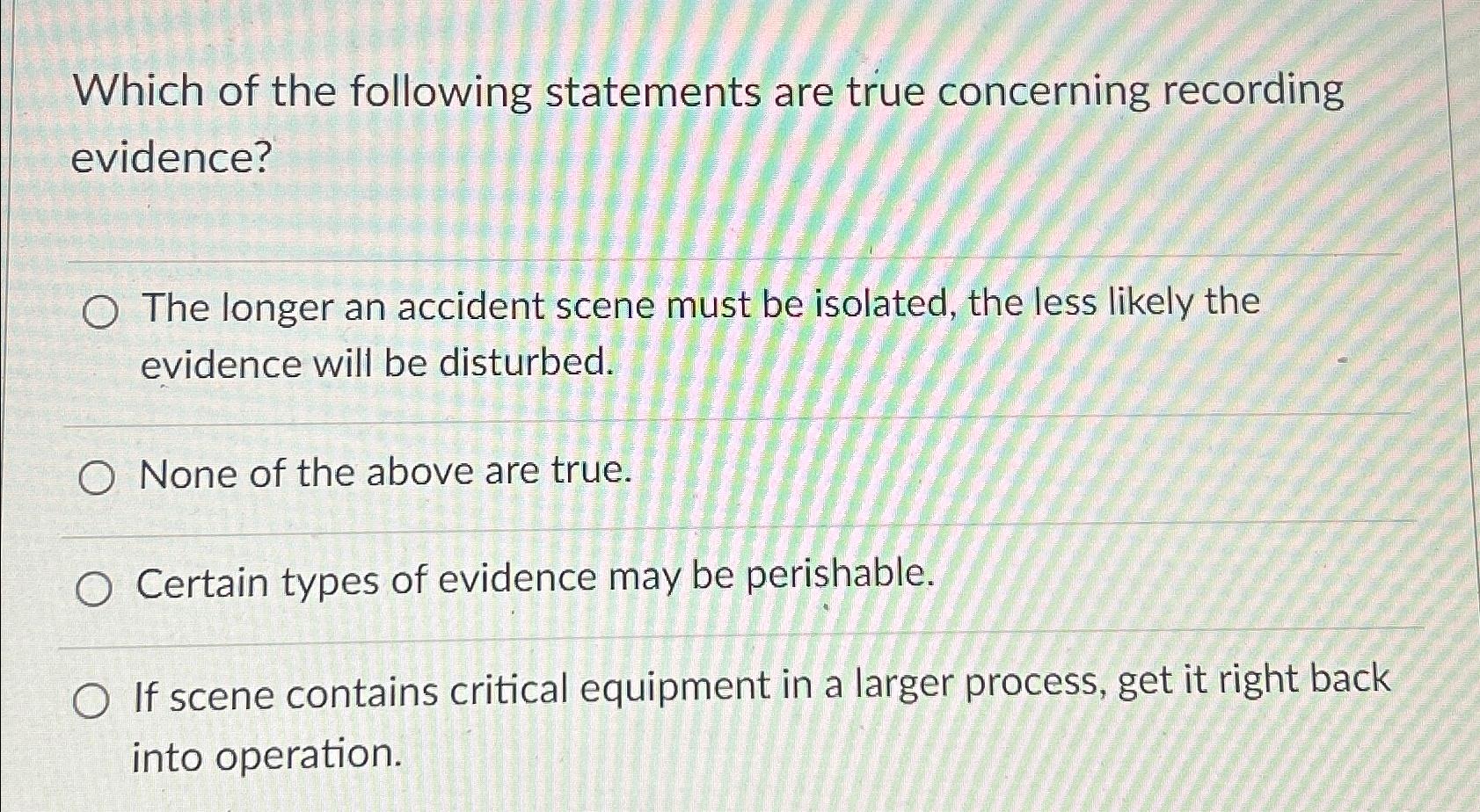 Solved Which of the following statements are true concerning | Chegg.com